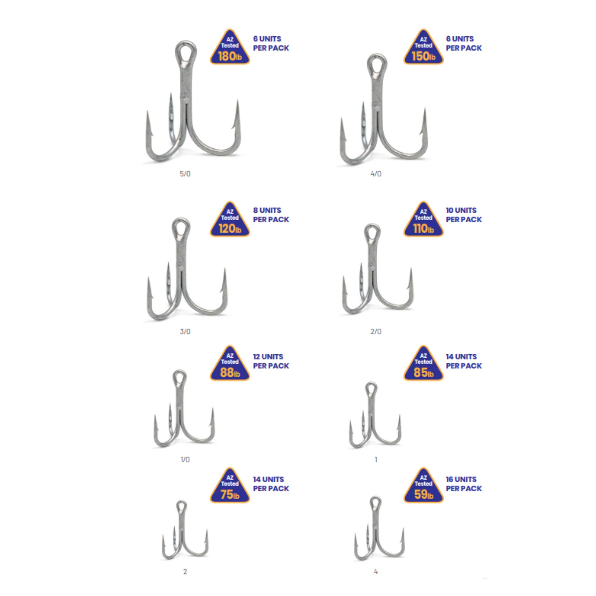Blue Crab Teflon Treble Hooks - Blue Crab